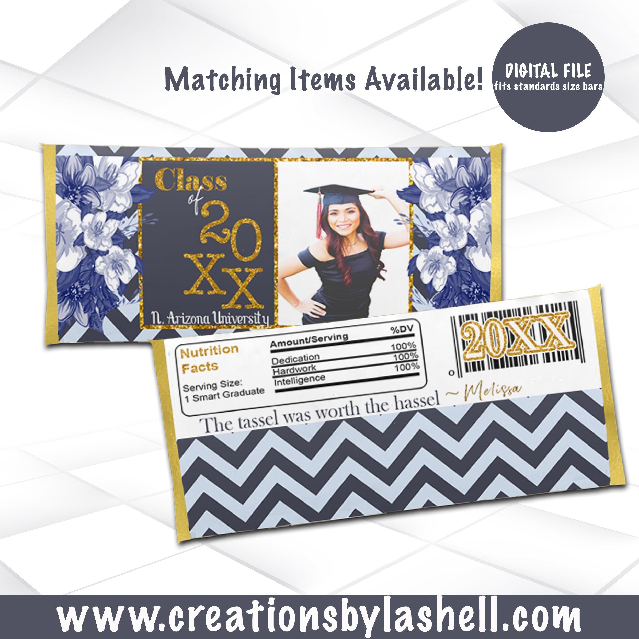 Graduation Candy Bar Wrapper Printable | Graduation Chocolate Bar Wrap ...