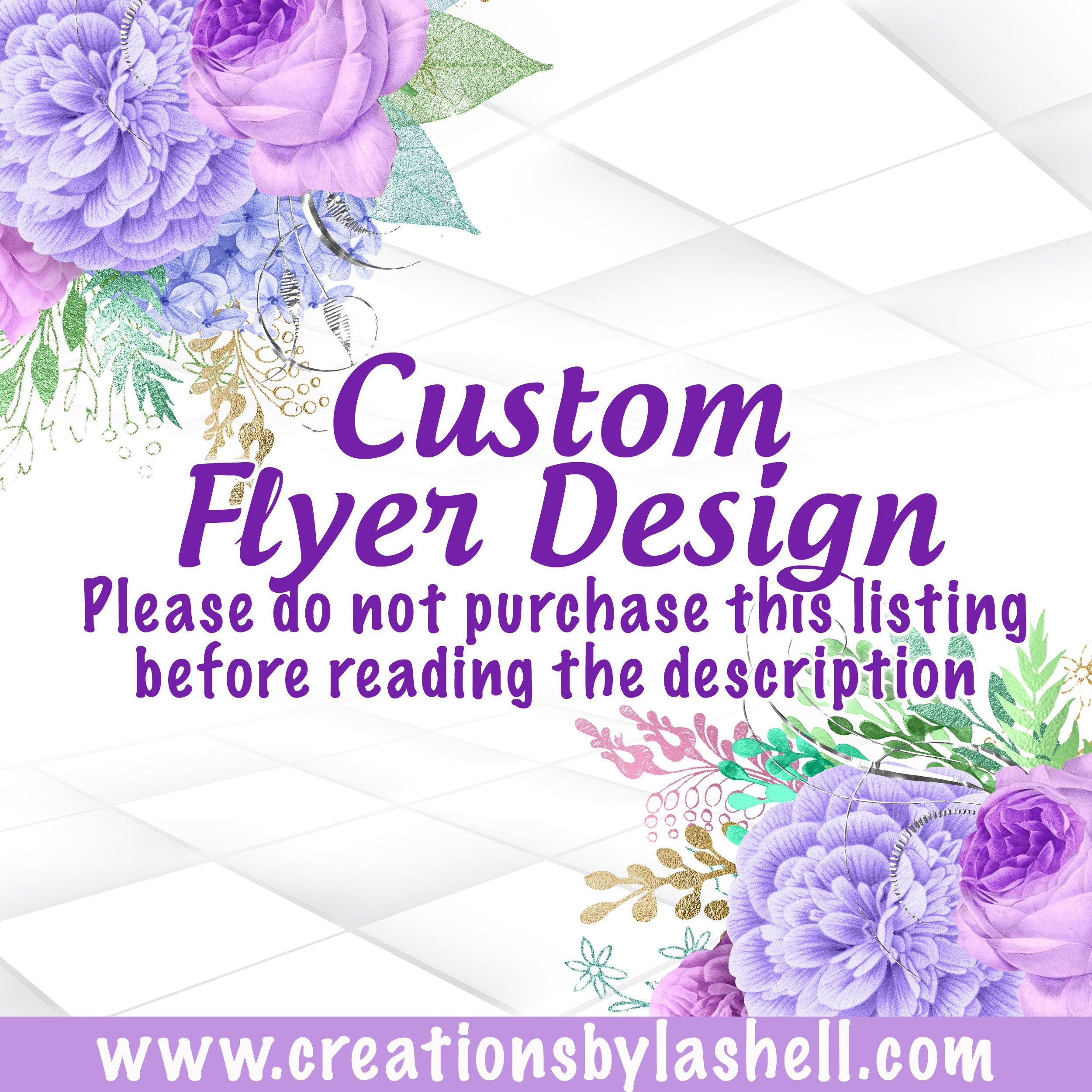 Custom Flyer Design Digital File | Business Flyer Digital File | Birth ...
